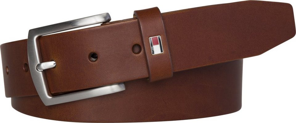 Tommy Hilfiger Ledergürtel Denton 35 Robuster Ledergürtel Mit Flag